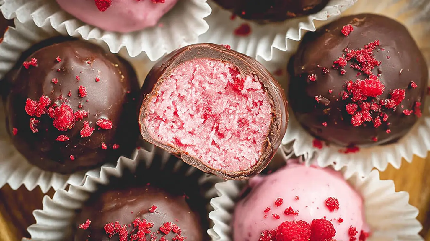 Creamy Raspberry Truffles: 2-Ingredient Recipe Magic
